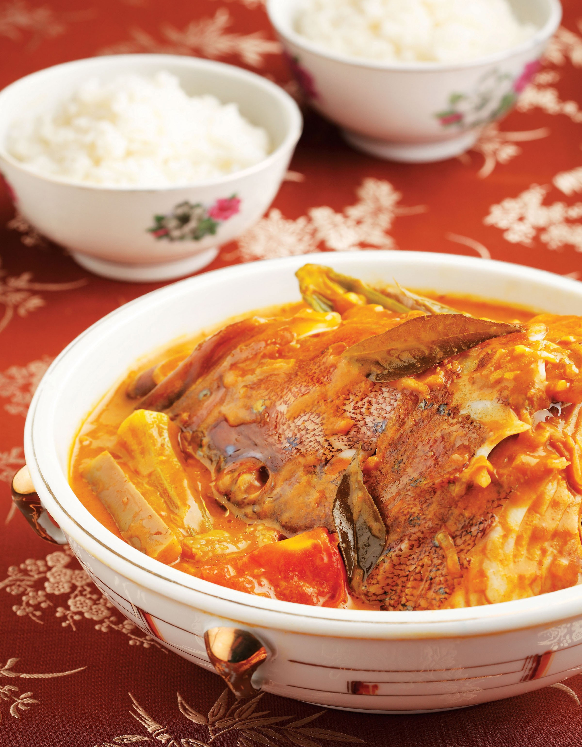 Chinese-Style Fish Head Curry from Chinese Heritage Cooking by Amy Van ...