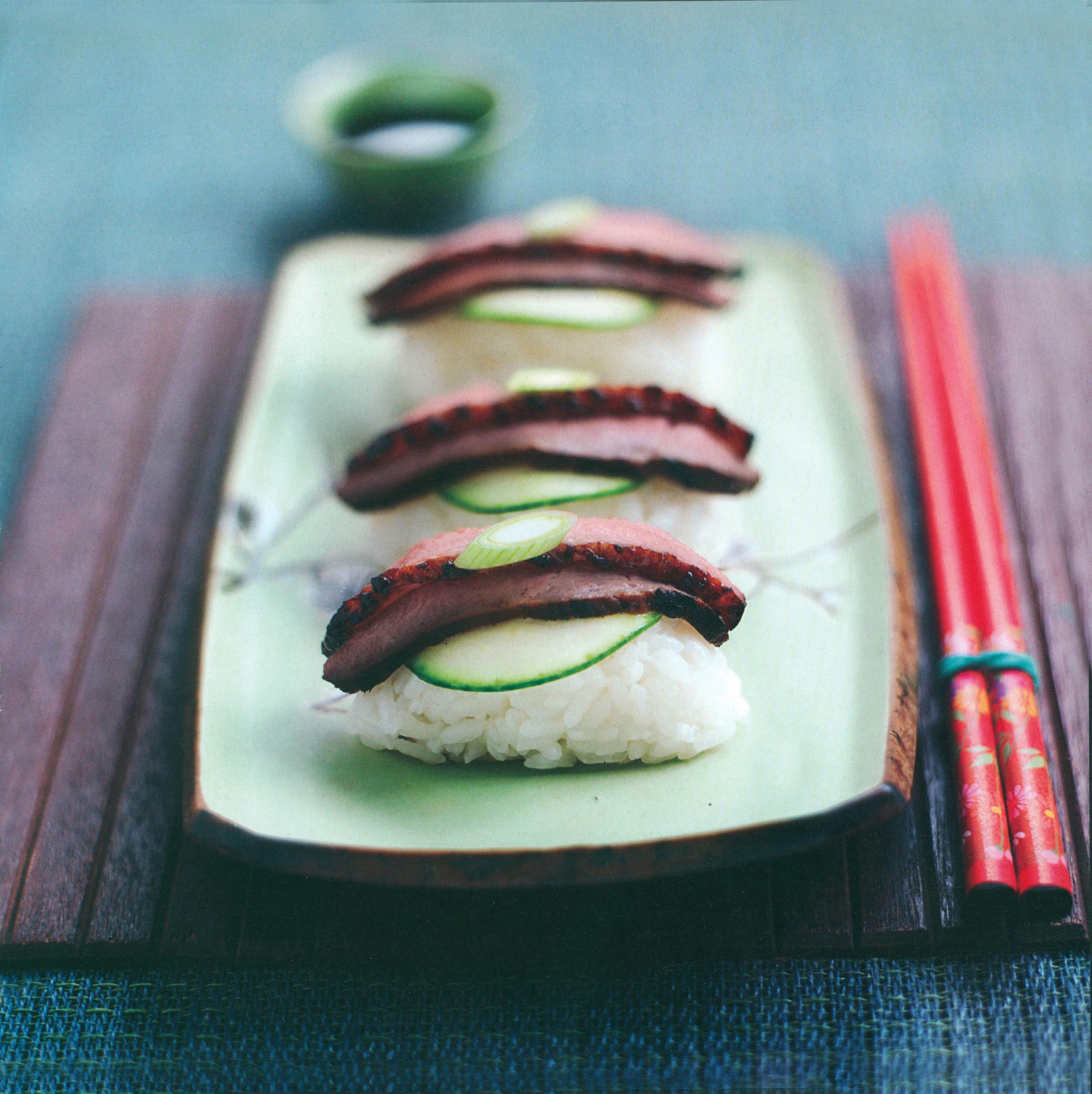 Peking Duck Nigiri Sushi from China Modern: 100 Cutting-Edge, Fusion ...