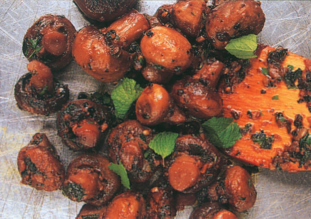 Spicy Garlic Mushrooms from Classic Turkish Cooking by Ghillie Basan