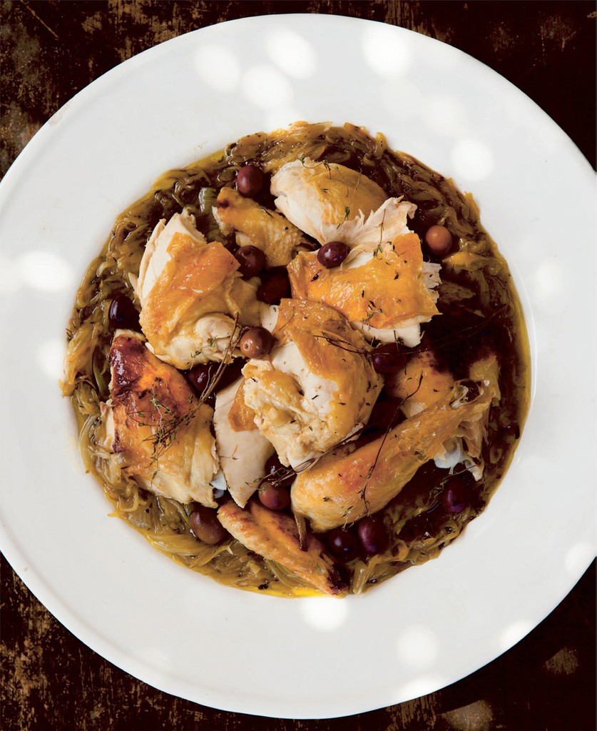 Poulet Antiboise from A Long and Messy Business by Rowley Leigh