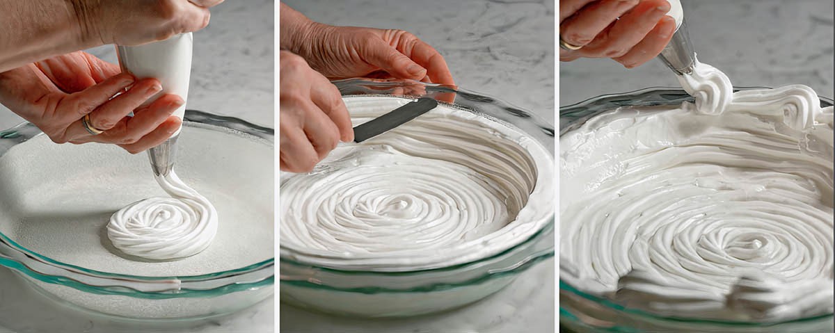 Pomegranate Winter Chiffon Meringue Pie from The Baking Bible by Rose ...