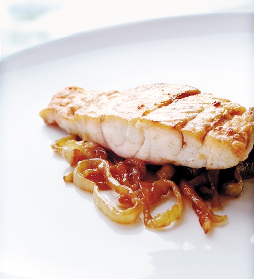 Seared Pollock Fillet with Caramelized Onions from Kitchen of Light ...