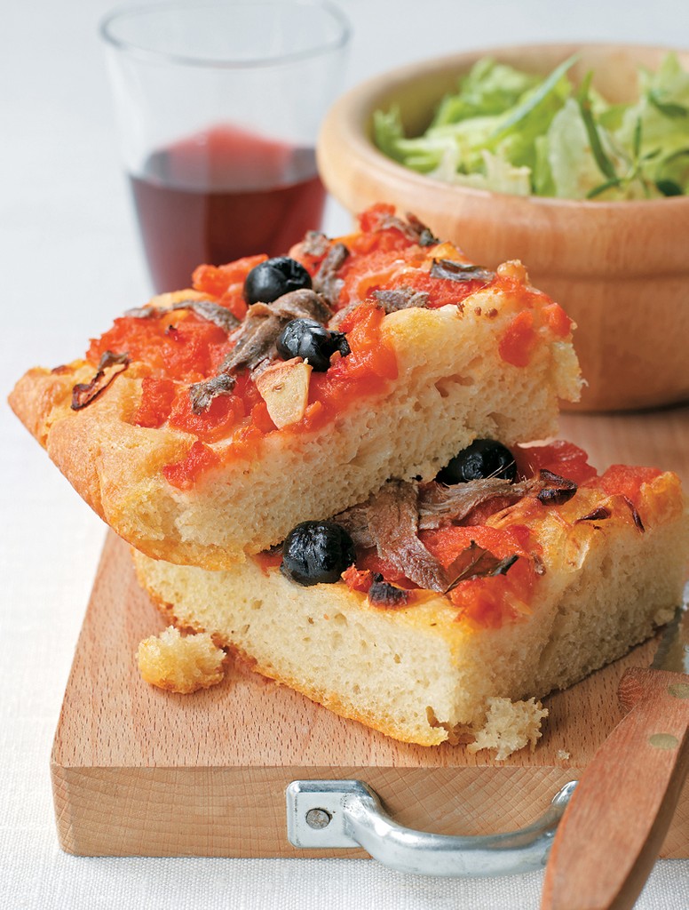 Pizza All’Andrea from The Italian Regional Cookbook by Valentina Harris