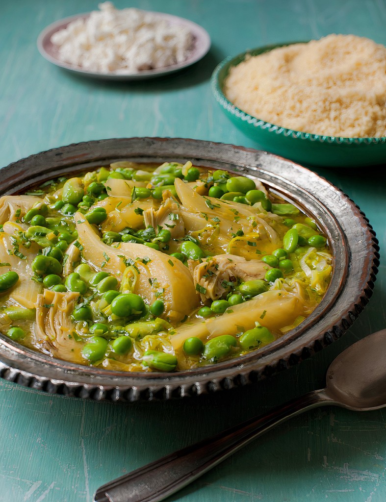 Broad Beans, Peas & Fennel Tagine from The Jewelled Kitchen by Bethany ...