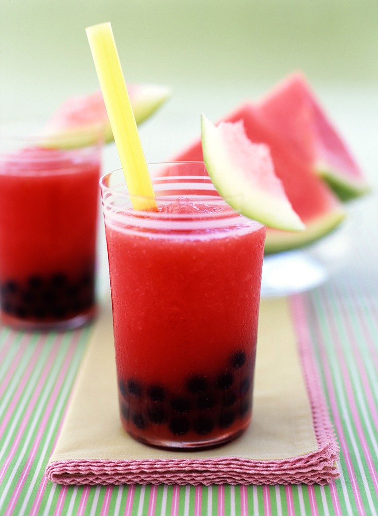 Watermelon Bubble Tea from A Passion for Ice Cream by Emily Luchetti