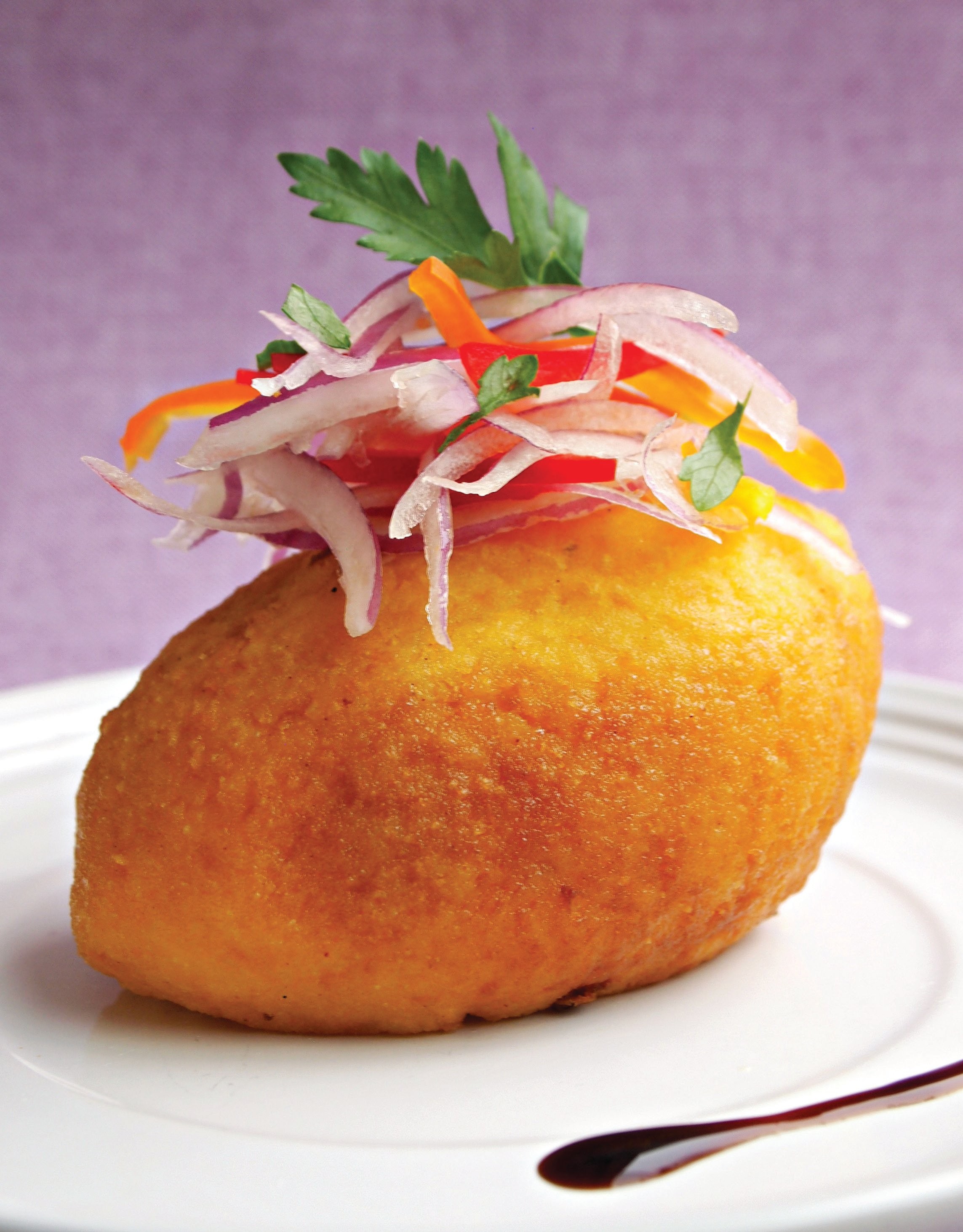 Papa Rellena—Stuffed Potato from Peruvian Kitchen by Morena Cuadra