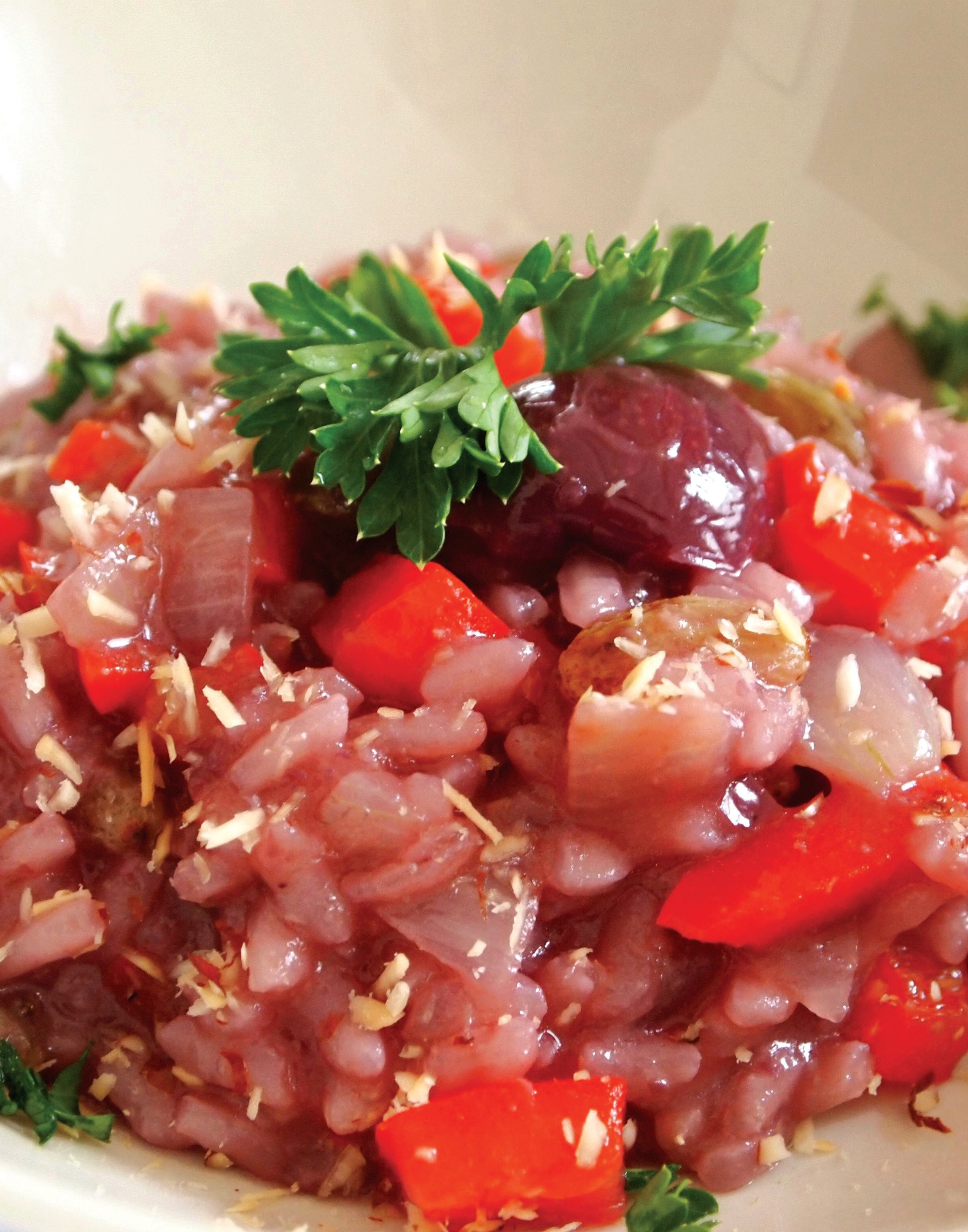 Arroz al Olivar—Black Olive Rice from Peruvian Kitchen by Morena Cuadra