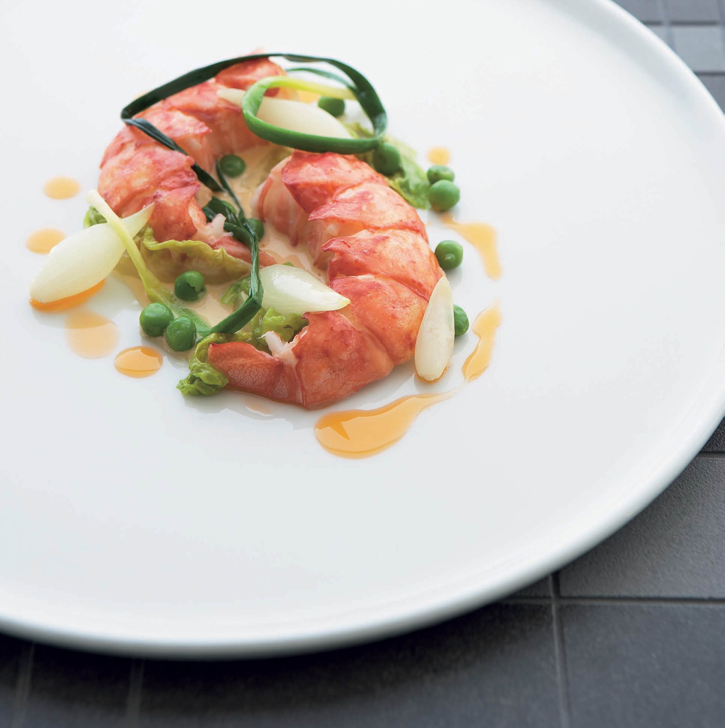 Roasted Marron with Natural Jus, Spring Vegetables and Herbs from Pier ...