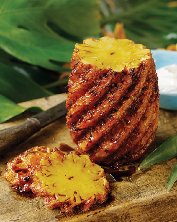 Spit-Roasted Pineapple from Planet Barbecue by Steven Raichlen