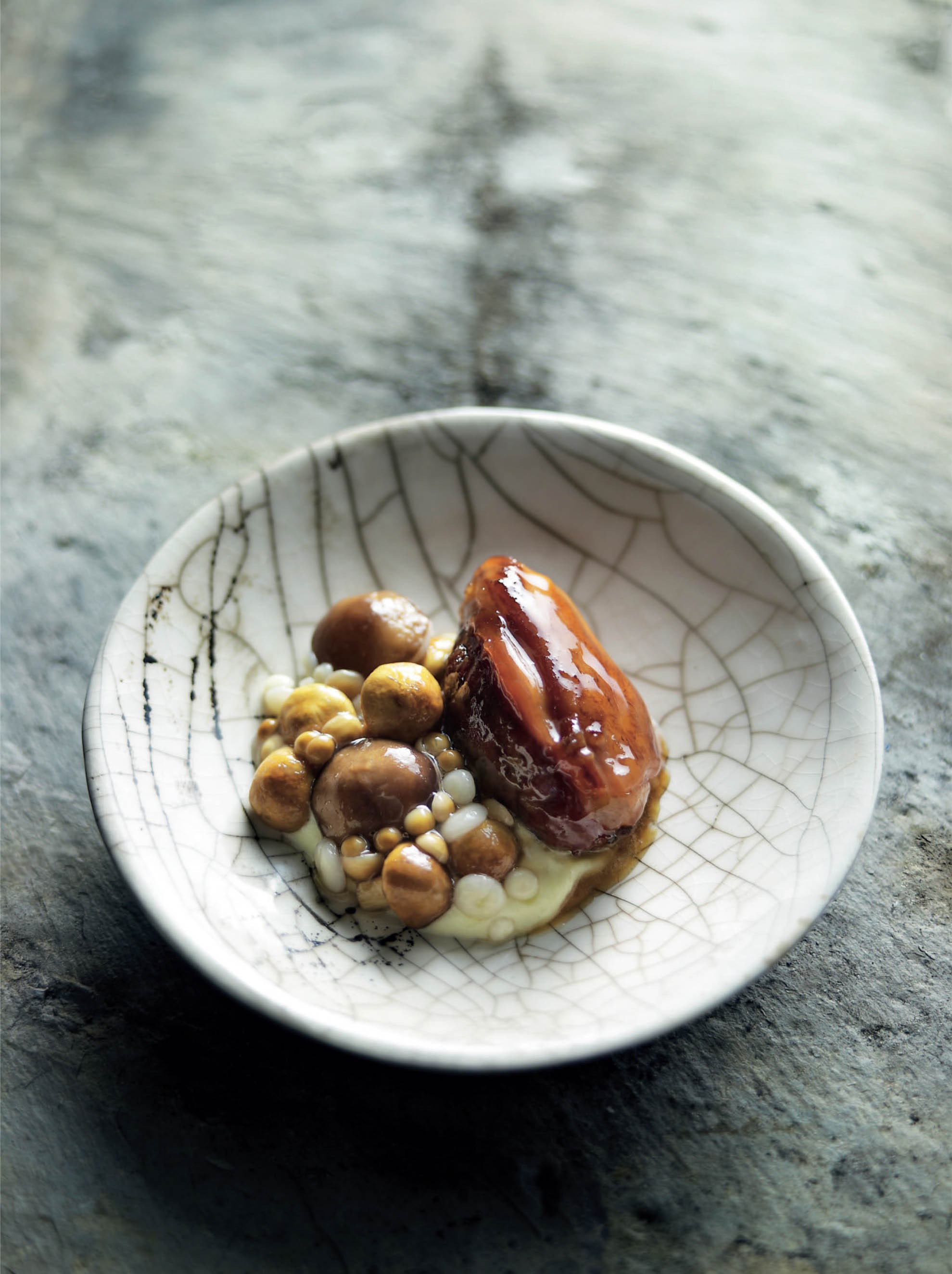 Slow-Braised Pig Cheek with Celeriac Cream and Mushrooms from Quay by ...