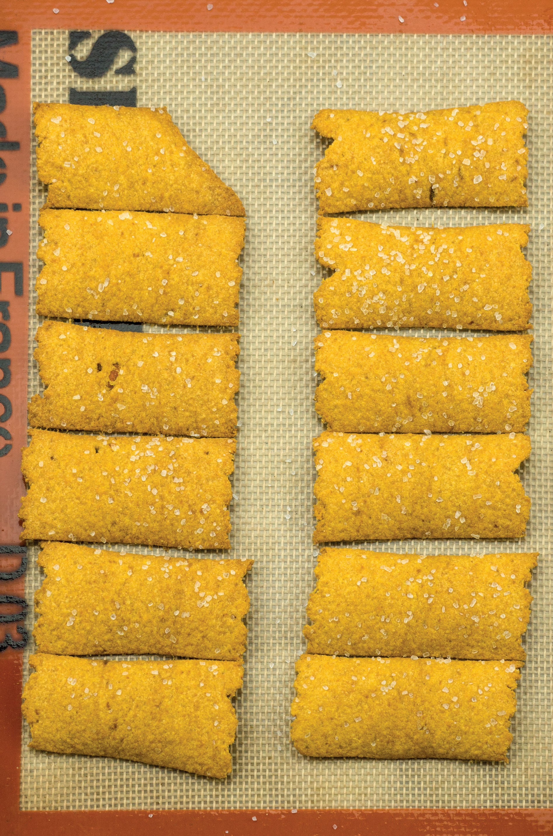 Carrot Crackers from 50 Ways to Cook a Carrot by Peter Hertzmann