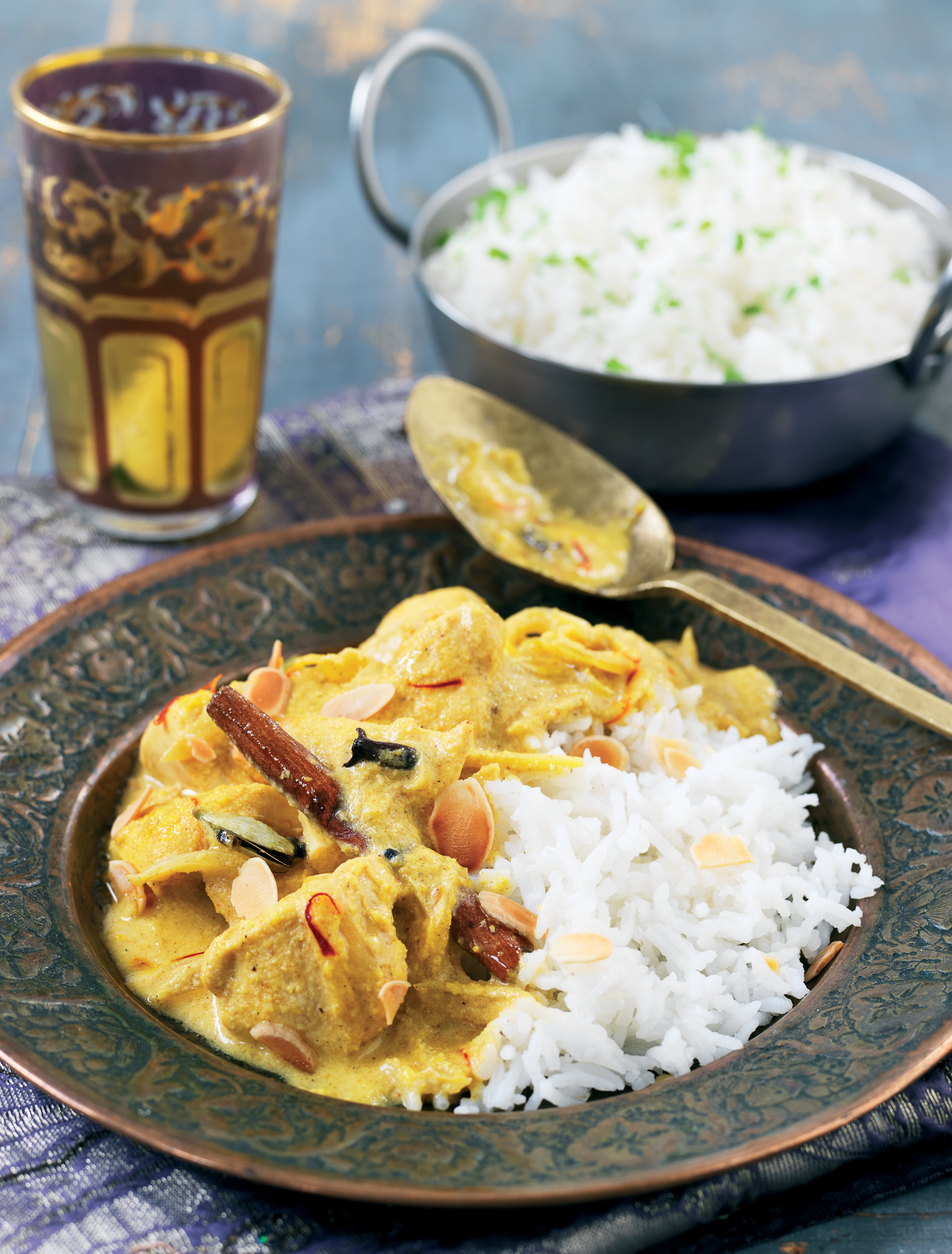 Chicken with saffron yogurt and cashews from The Complete Indian ...