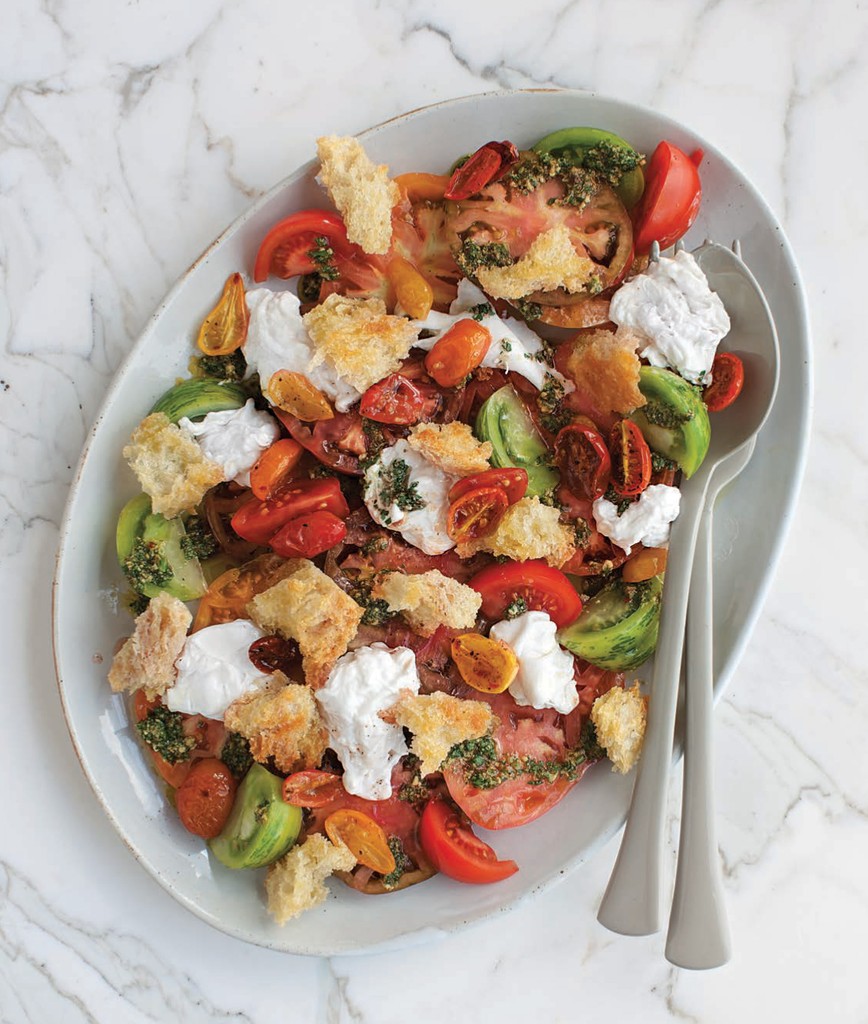Heirloom Tomato Panzanella with Burrata from The Side Dish Handbook by ...